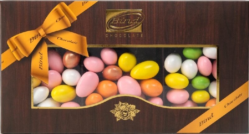 Драже BIND Миндаль в шоколаде цвет "радуга" 200г