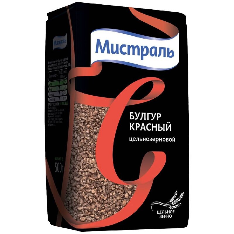 Крупа мистраль Пшеничная Булгур красный /пакет/ 500г