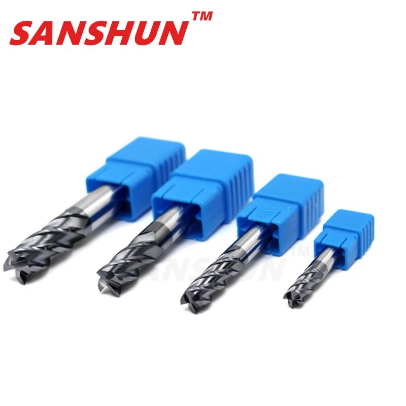 3,0 мм X 50L Hrc50 4-зубая концевая фреза из сплава вольфрамовой стали с ЧПУ, оптовая продажа, верхние фрезерные станки для обработки стали, деревообработки 4.0mmX50L