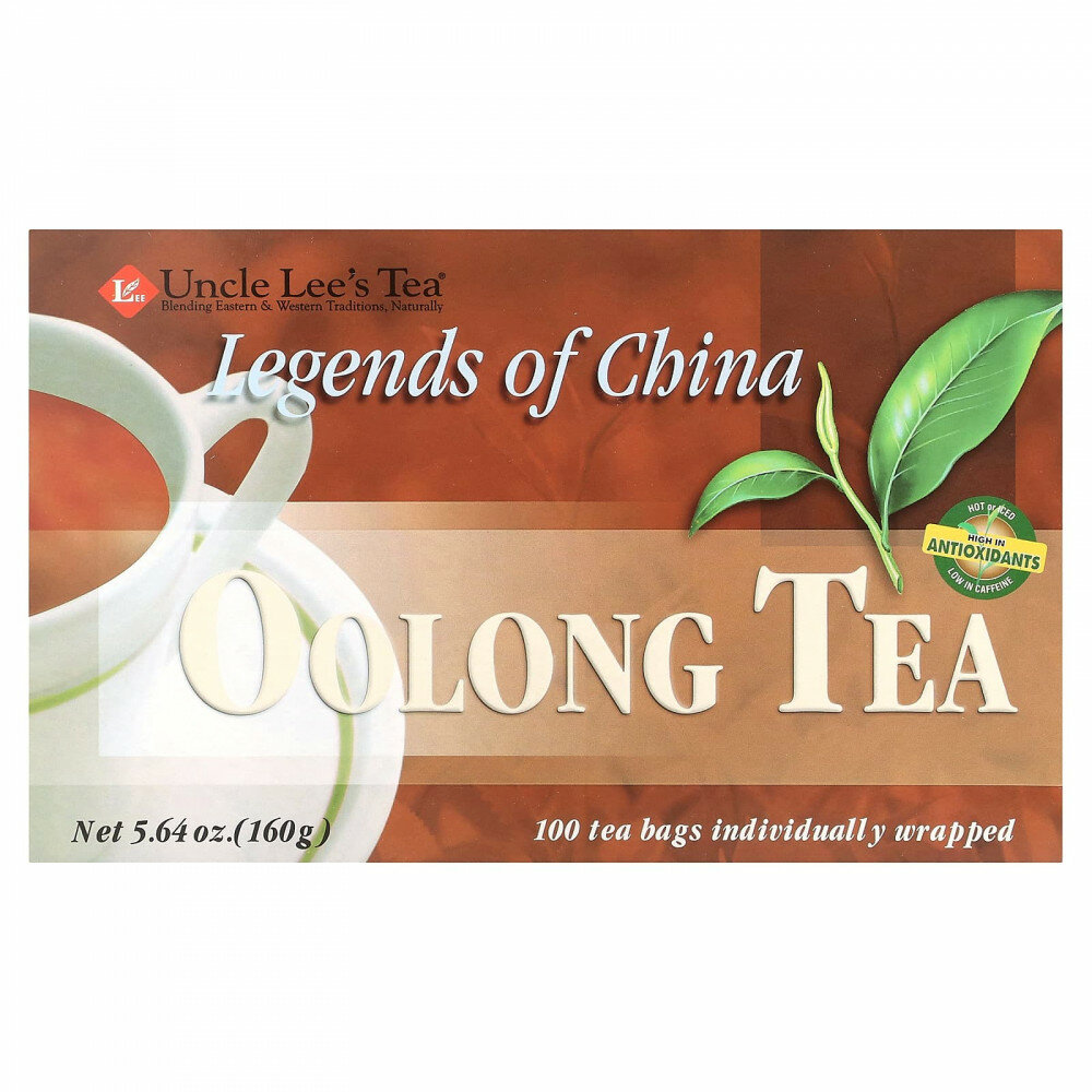 Uncle Lee's Tea, улун, 100 чайных пакетиков, 160 г (5,64 унции)