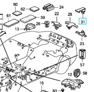 Фиксатор, соединитель (бежевый) (Оригинал)