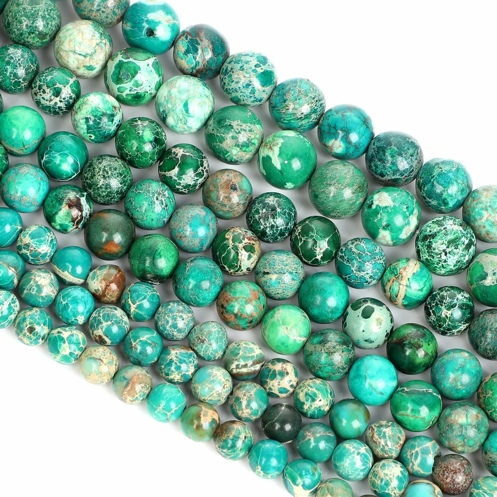 Зеленый варисцит, императорские бусины из натурального камня 4-12 мм 6mm- about 62pcs