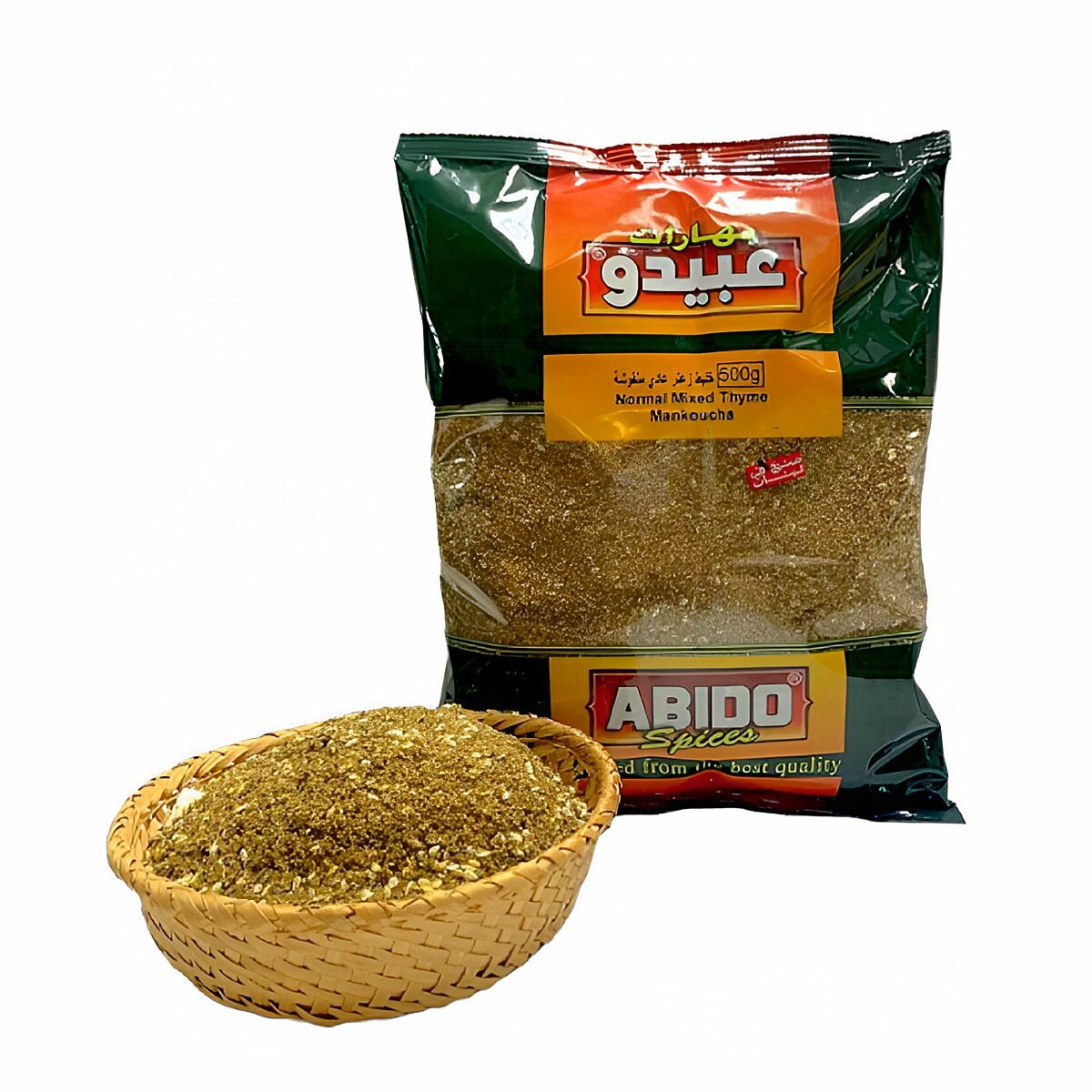 Заатар ABIDO Normal Mixed Thyme Mankoucha Приправа для приготовления манакиш 500гр.