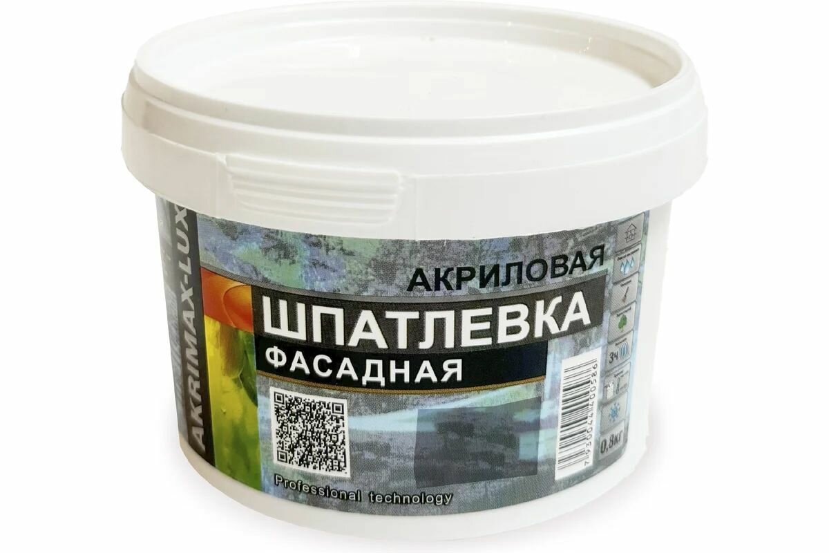 Шпатлевка фасадная Akrimax 0.8 кг 77600143