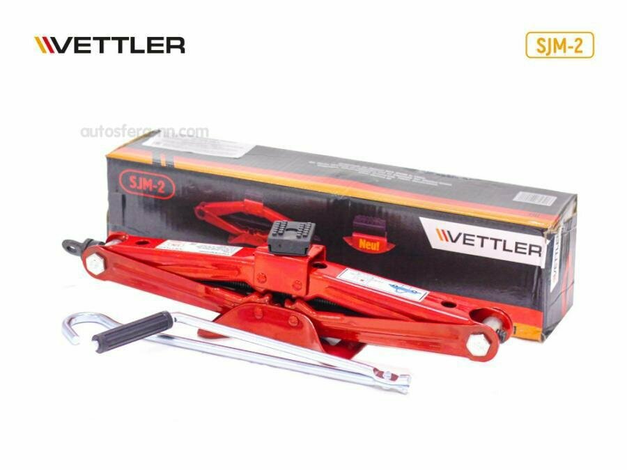 VETTLER SJM2 Домкрат ромбический (2,0т) с резиновой прокладкой VETTLER