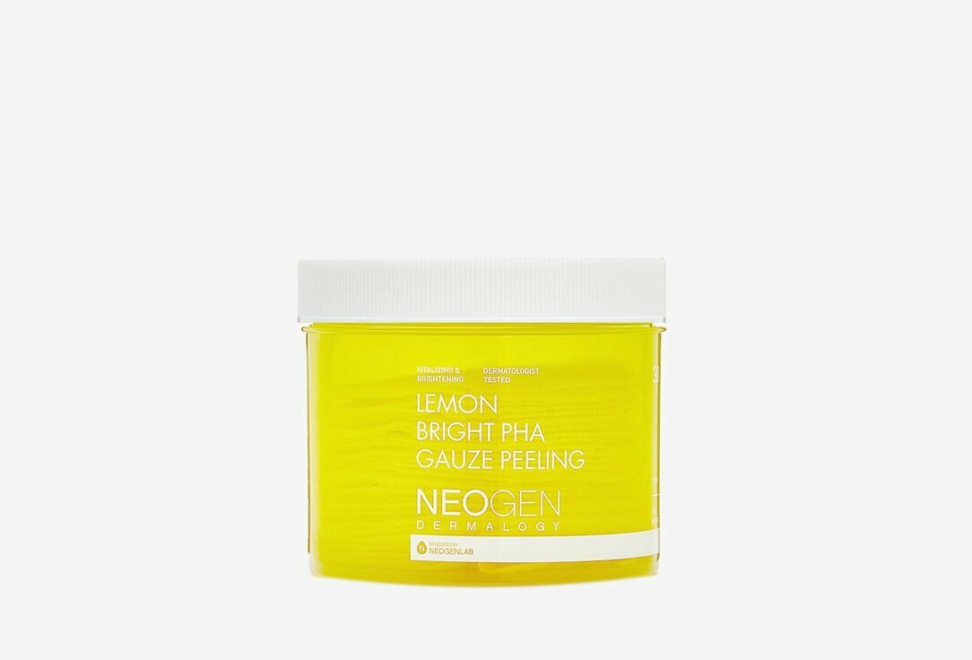 Отшелушивающие диски для лица NEOGEN LEMON BRIGHT GAUZE PEELING 190 мл