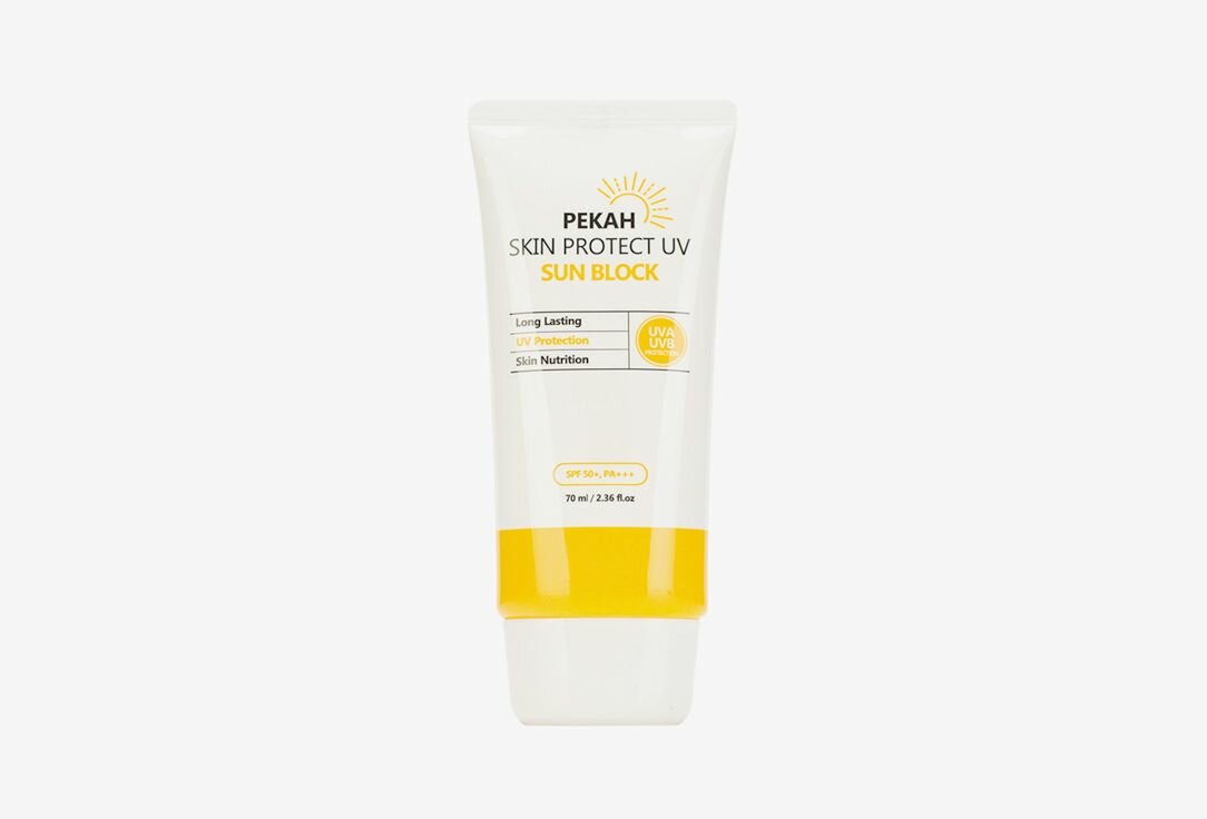 Солнцезащитный крем для лица и тела SPF 50+/PA+++ PEKAH Skin Protect UV Sun Block 70 мл