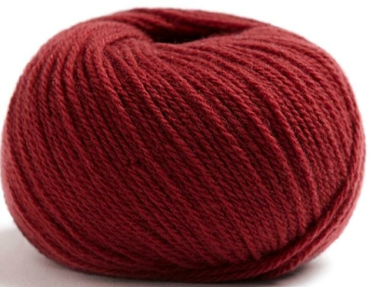 Como /Комо/ пряжа Lamana (100% шерсть мериноса сверхлегкая), 25г/120м (56, burgund (бургунди), красный)