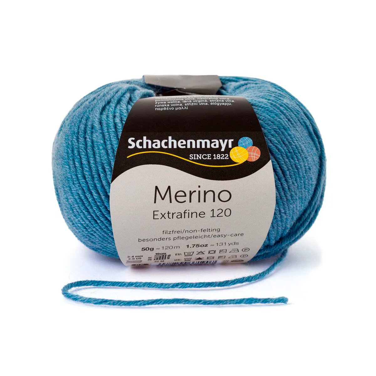 Merino Extrafine 120 /Мерино Экстрафайн 120/ пряжа Schachenmayr, MEZ, 9807552 (00156, wolke meliert (облачный меланж), голубой)