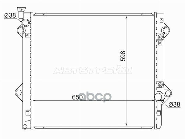 Радиатор Toyota Land Cruiser Prado (J120) 02-09 / Lexus GX 02-09 Sat арт. TY0009-120-4.7