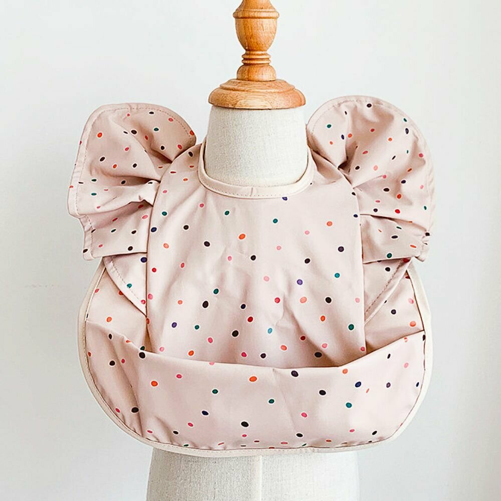 Фартук нагрудник для кормления детский непромокаемый с карманом / Слюнявчик с кармашком для малыша