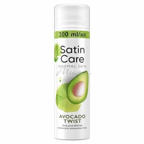 Гель для бритья Satin Care для женщин, для нормальной кожи, Avocado Twist 200 мл
