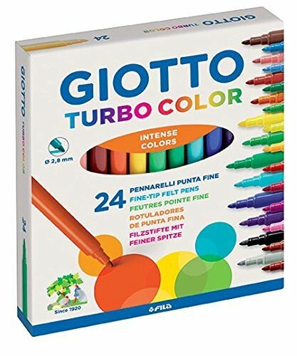 Фломастеры Giotto Turbo Color, 24 цвета (71500)