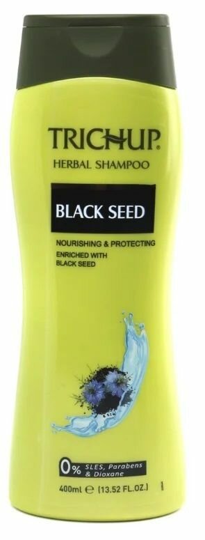 Trichup Травяной шампунь Черный тмин Питание и защита / Herbal Shampoo BLACK SEED Vasu Тричуп, 400 мл