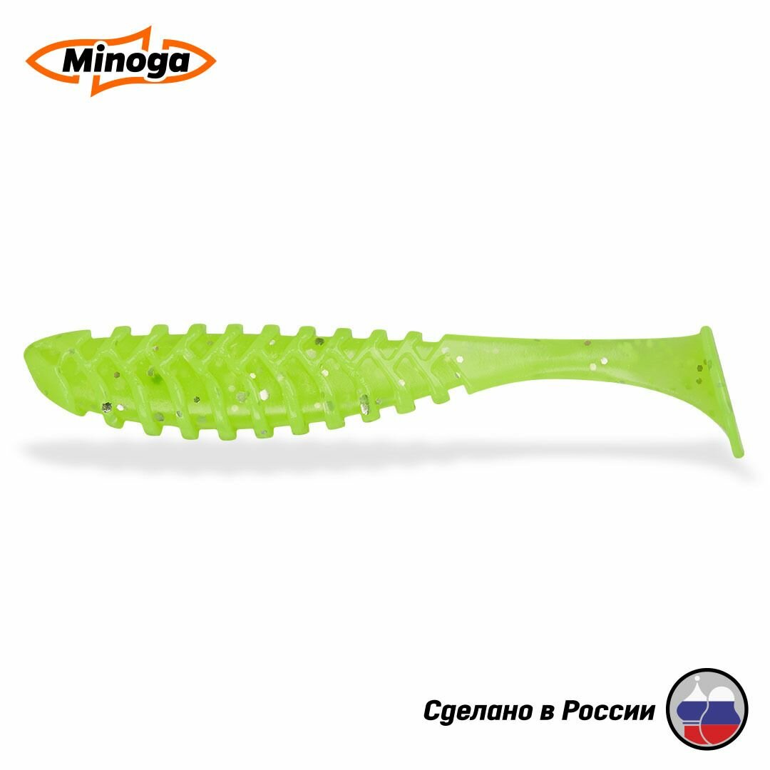 Силиконовая приманка "Minoga" COOPER 3,0"(6шт) 75мм, 2,5гр, цвет 024