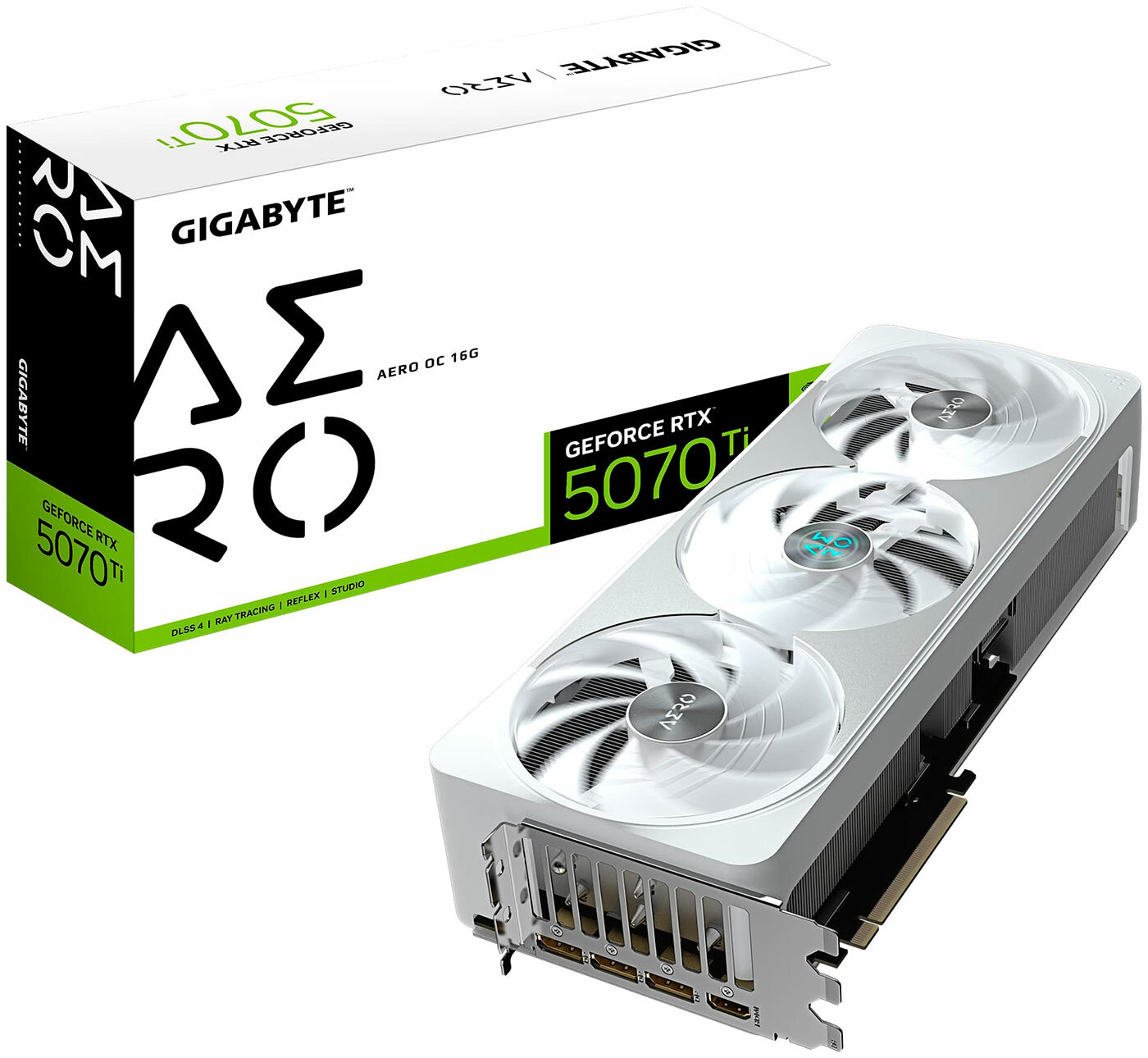 Видеокарта Gigabyte GeForce RTX 5070 Ti AERO OC 16GB (GV-N507TAERO OC-16GD)
