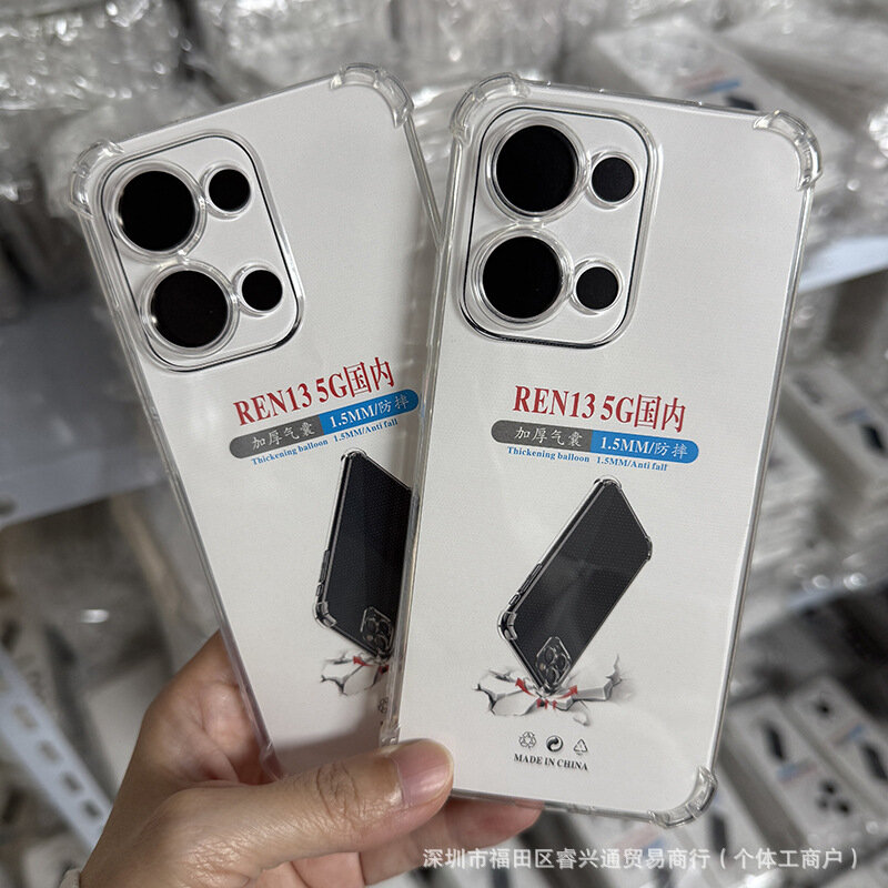 Чехол задняя-панель-накладка-бампер MyPads Tocco для OPPO Reno13 с усиленной защитой углов противоударный, прозрачный MyPads