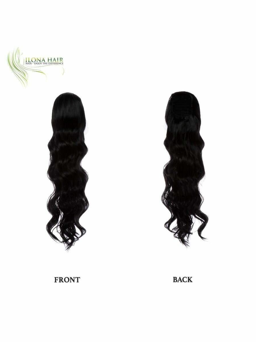 ILONA HAIR Шиньон хвост накладной на затяжке длинный 53 см.