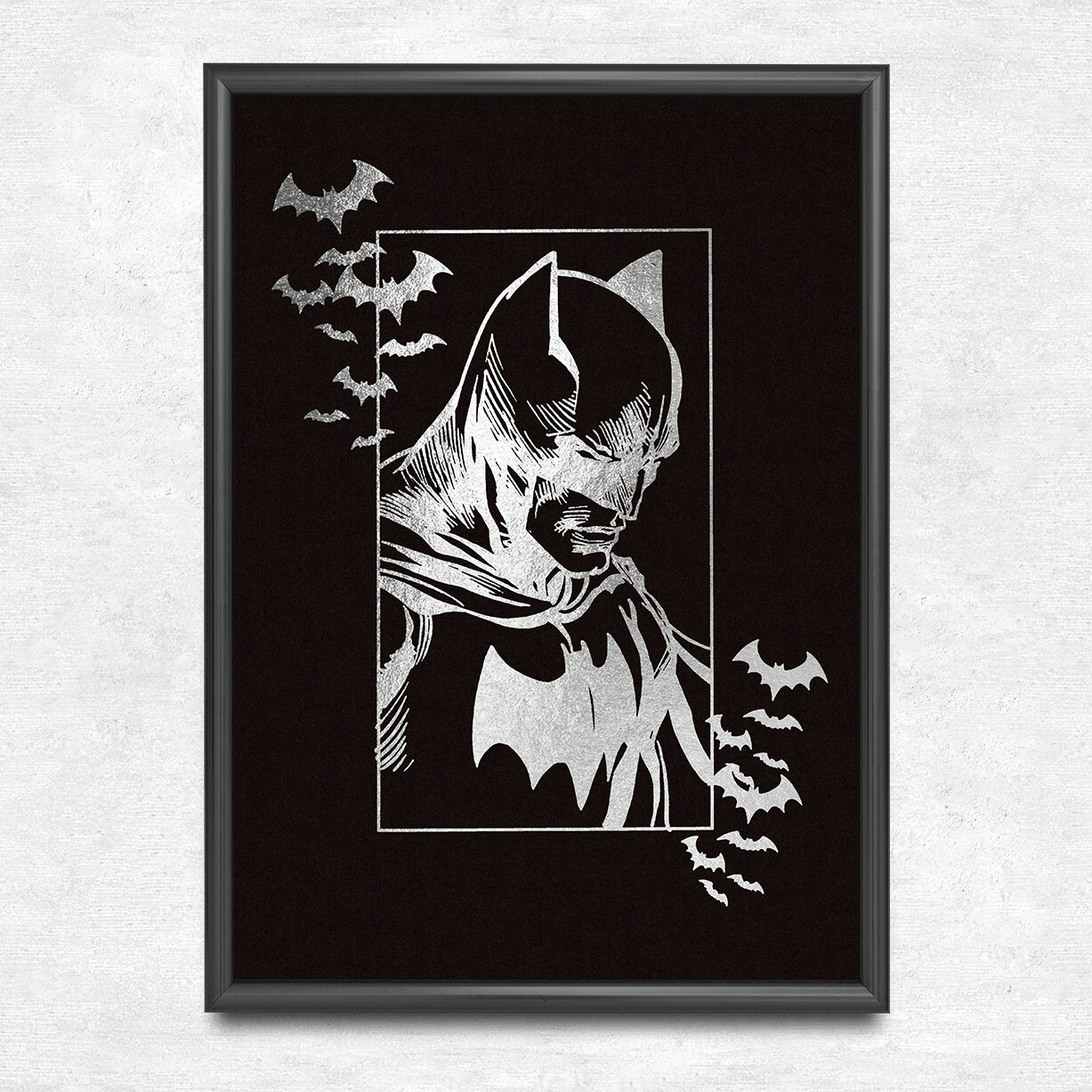Постер на стену Бэтмен / плакат интерьерный Batman. Бетмен. Темный рыцарь. Супергерой