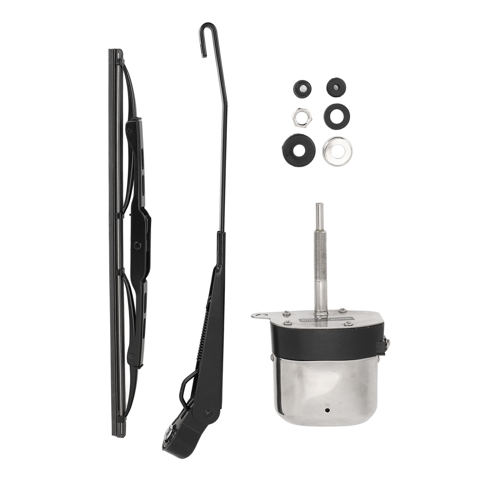 Комплект электродвигателя стеклоочистителя 12 В с поворотом на 105° для трактора, рыболовной лодки, квадроцикла и вездехода.