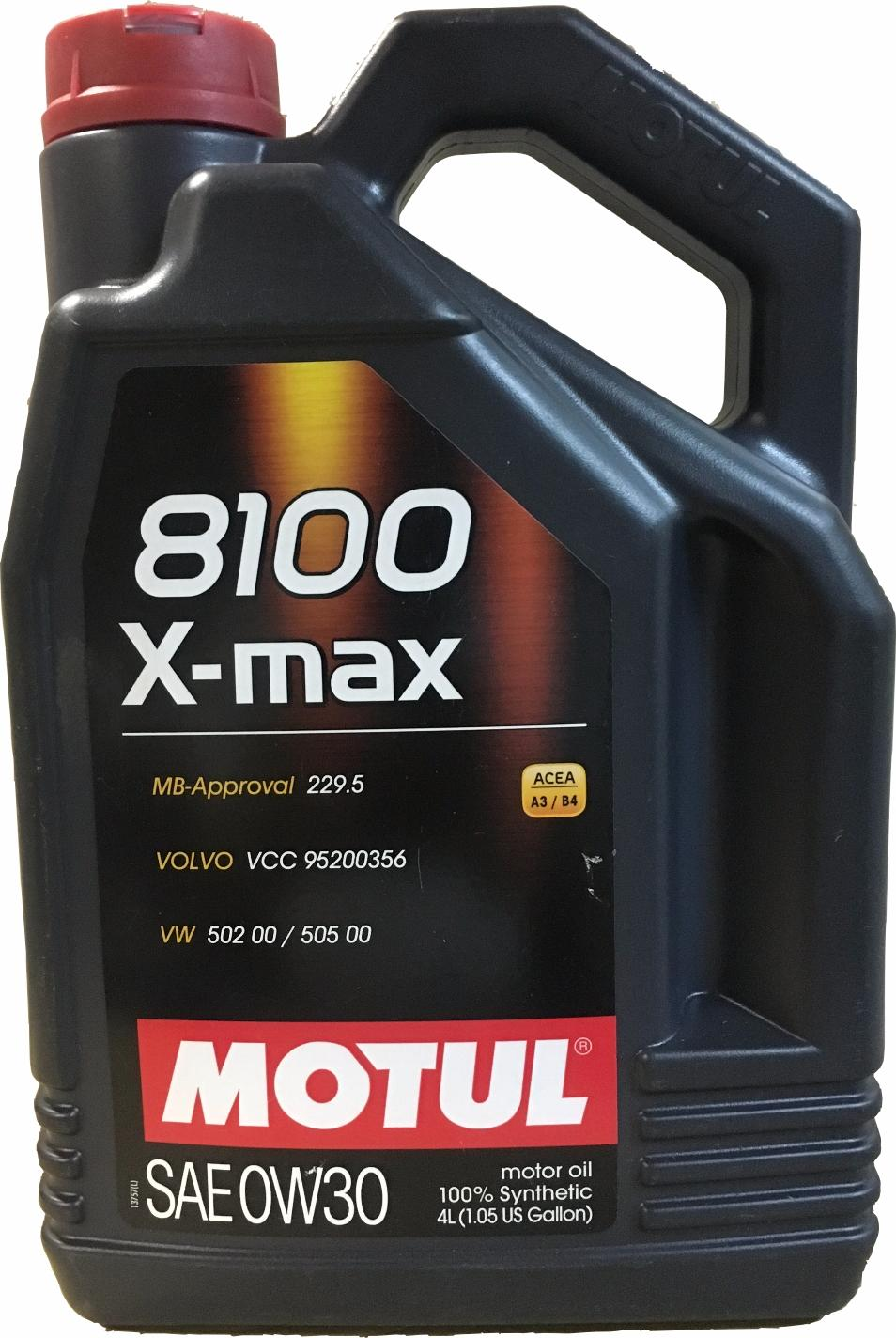 Масло моторное MOTUL 8100 X-max 0W30 4л