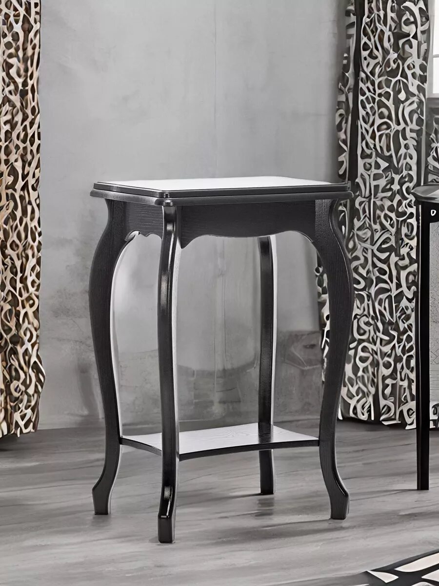 Подставка интерьерная K-home Джульетта, МДФ, с полкой, цвет венге