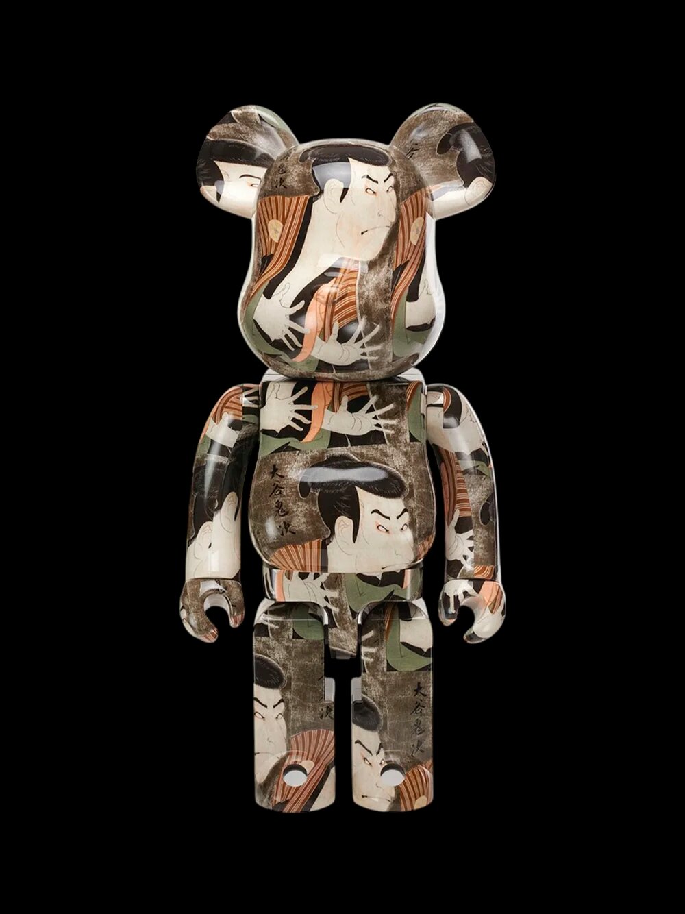 Коллекционная оригинальная фигура Bearbrick Toshusai Sharaku Actor Otani Oniji III as the Footman Yakko Edohei 1000%