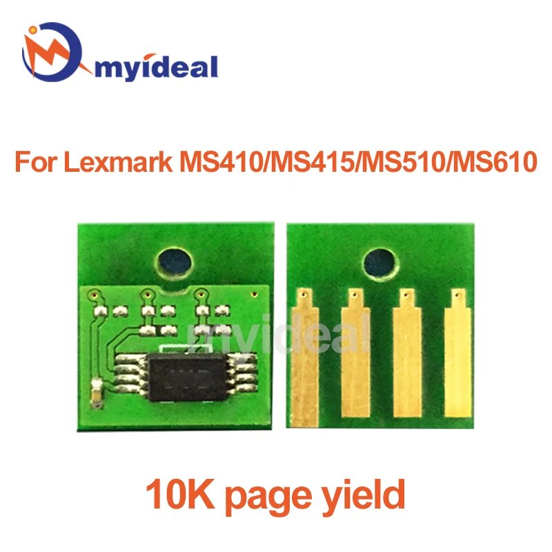 Чип картриджа с тонером MS410 для Lexmark MS410d MS410dn MS510dn MS610DN MS610DTN MS610DE MS610DTE 50F1X00 50F2X00 50F5X00 MS510