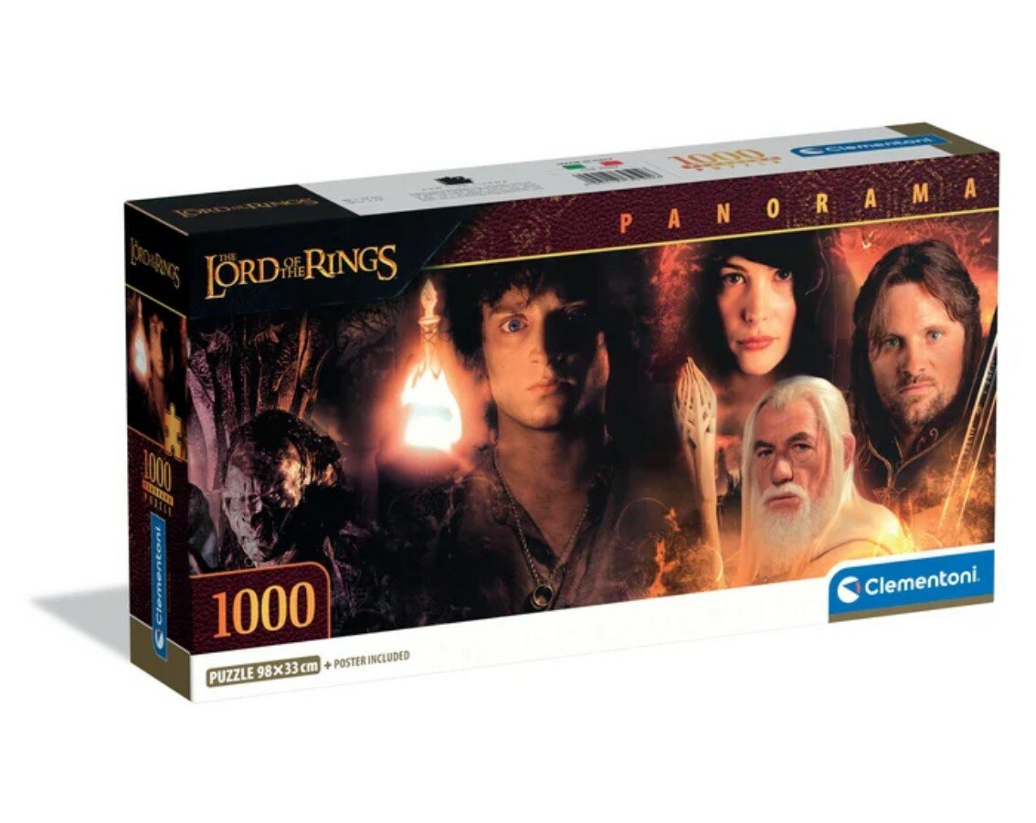 Пазл для взрослых Clementoni 1000 деталей, элементов: Властелин колец 3
