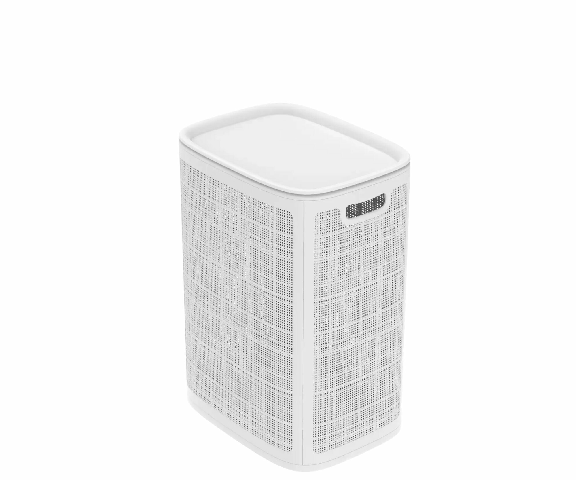 Корзина для белья 75л, белая, с крышкой, 43х32,1х60см, удобная