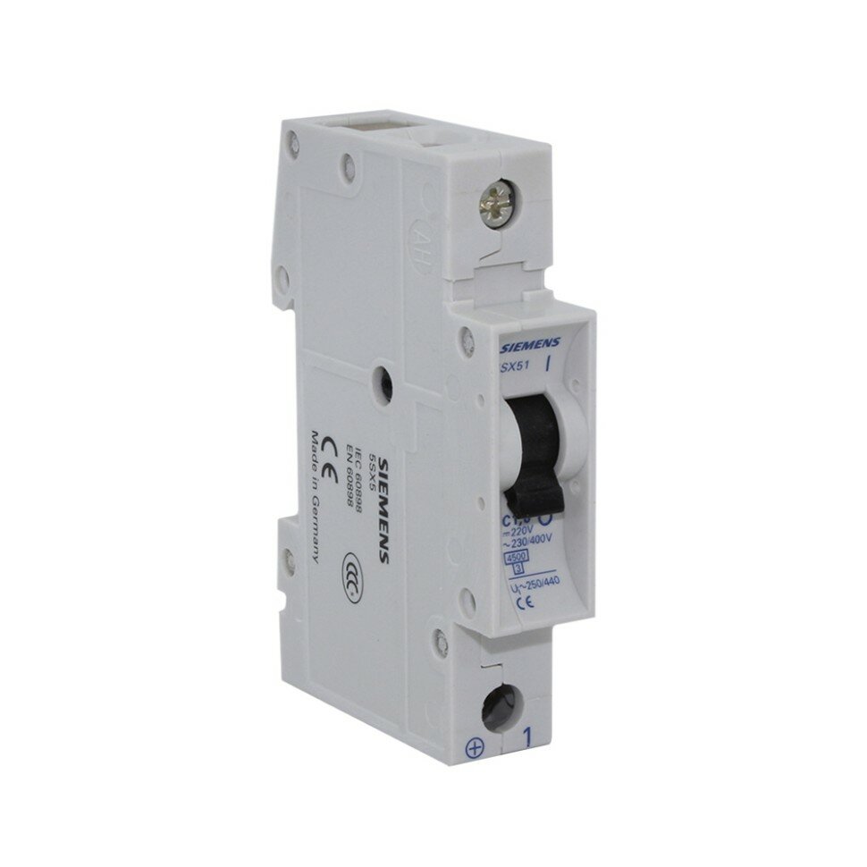 Siemens 5SX5115-7 1P 1,6A (C) 4,5kA Автоматический выключатель