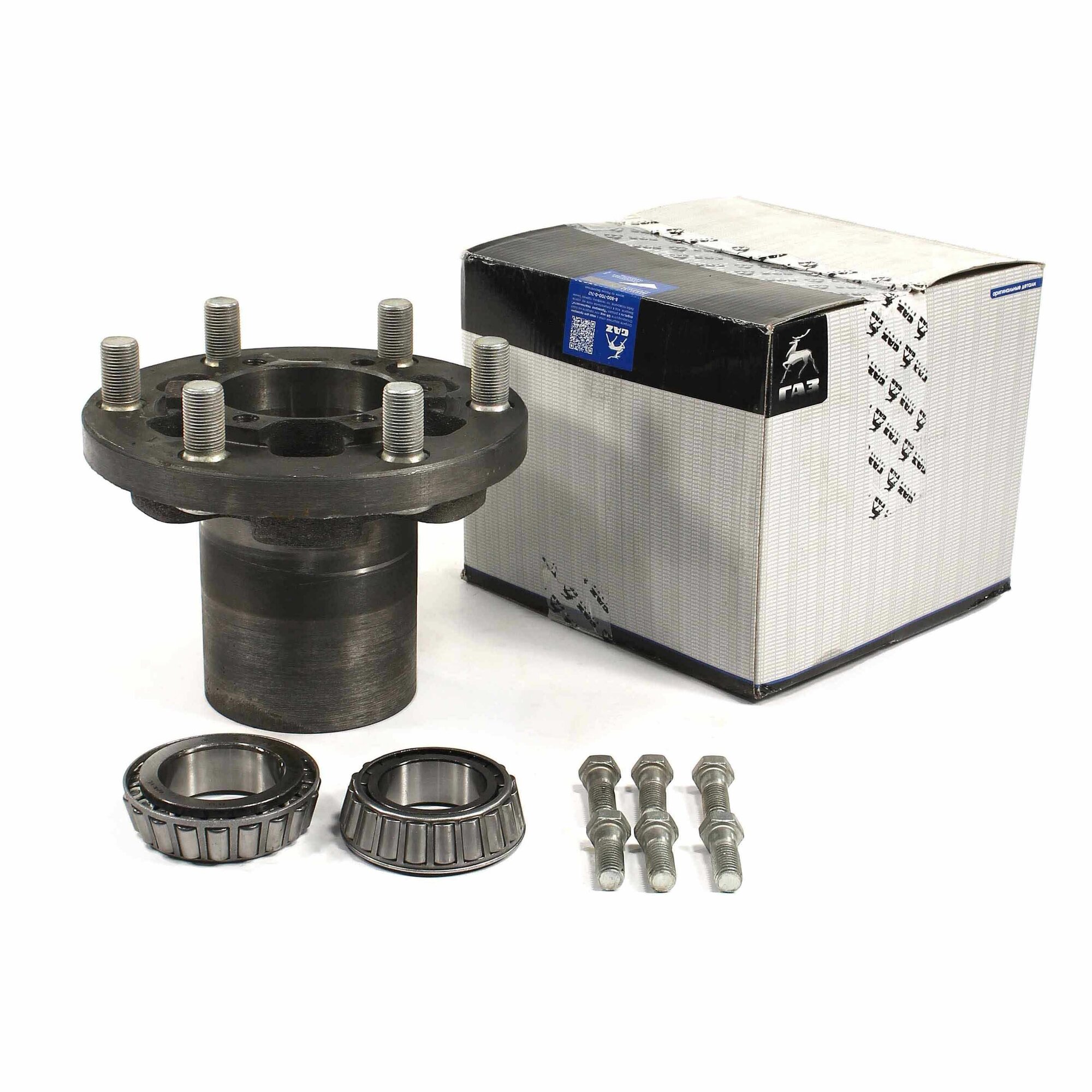 Ступица колеса ГАЗель передняя п/прив. с болтами и подшипниками