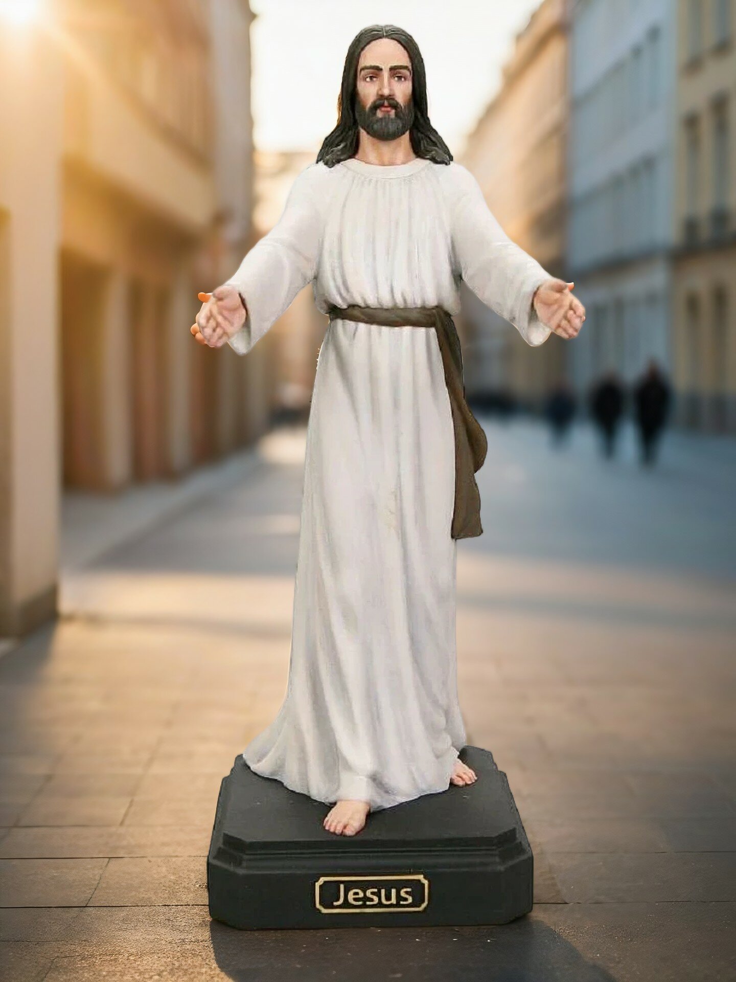 Статуэтка Иисус Христос от бренда "Vernissage of history" литьевой мрамор, ручная роспись