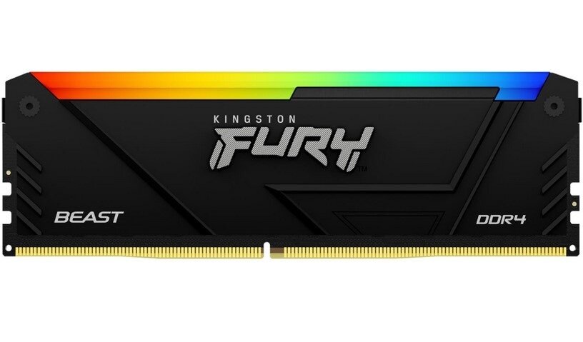 Оперативная память Kingston Fury Beast KF436C17BB2A/8 DDR4 - 8ГБ 3600МГц, DIMM, Ret