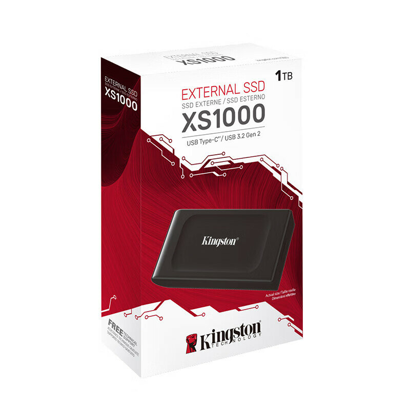 Внешний SSD диск Kingston XS1000, черный