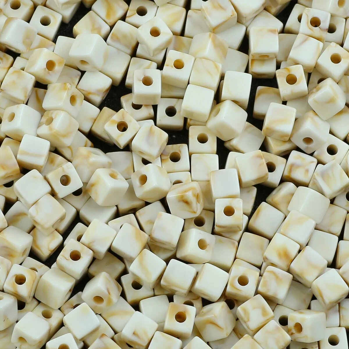 Акриловые Квадратные бусины 6 мм, 100 шт, имитация искусственных бусин, бусины россыпью для рукоделия, аксессуары для поделок