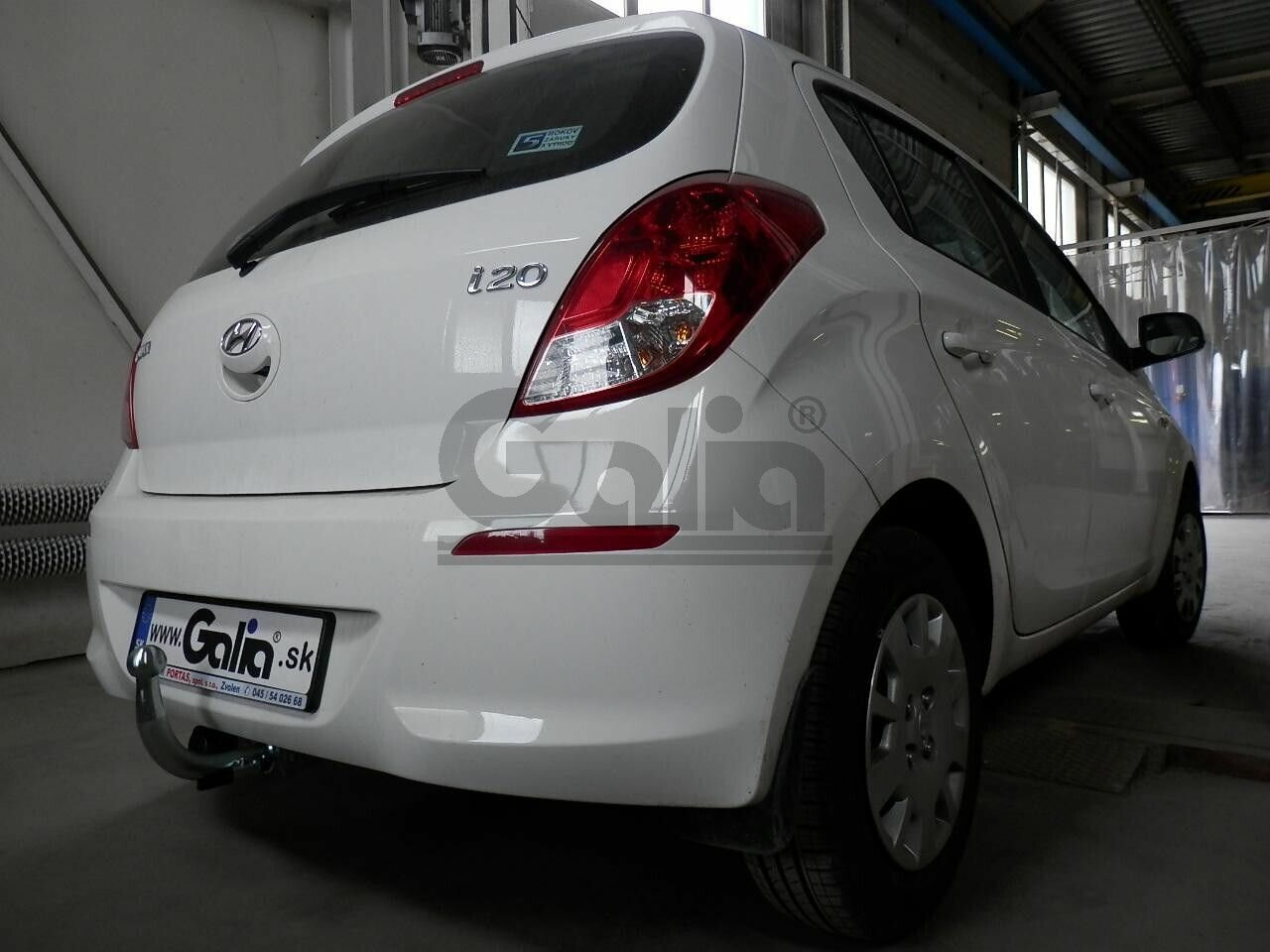Оцинкованный фаркоп на Hyundai i20 2008-2014 (без электрики), Galia H080A