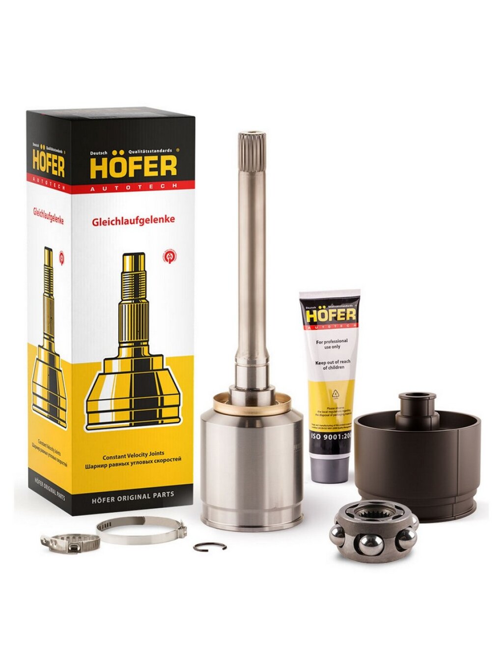 ШРУС для а/м ВАЗ 2123 (внутренний, правый, шарик.) "HOFER" длинная