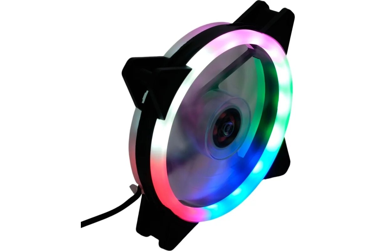 Вентилятор Gembird D12025S12L-CF черный 120мм 20,5db 3-pin