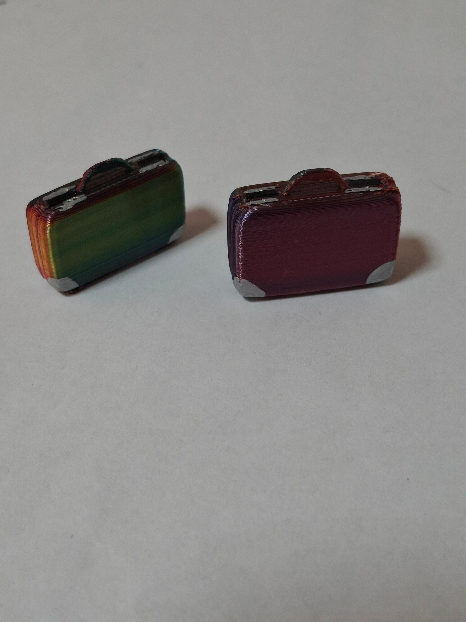 Набор миниатюр "Чемодан" - 2 шт, для ватной игрушки, куклы, ручная работа, пластик