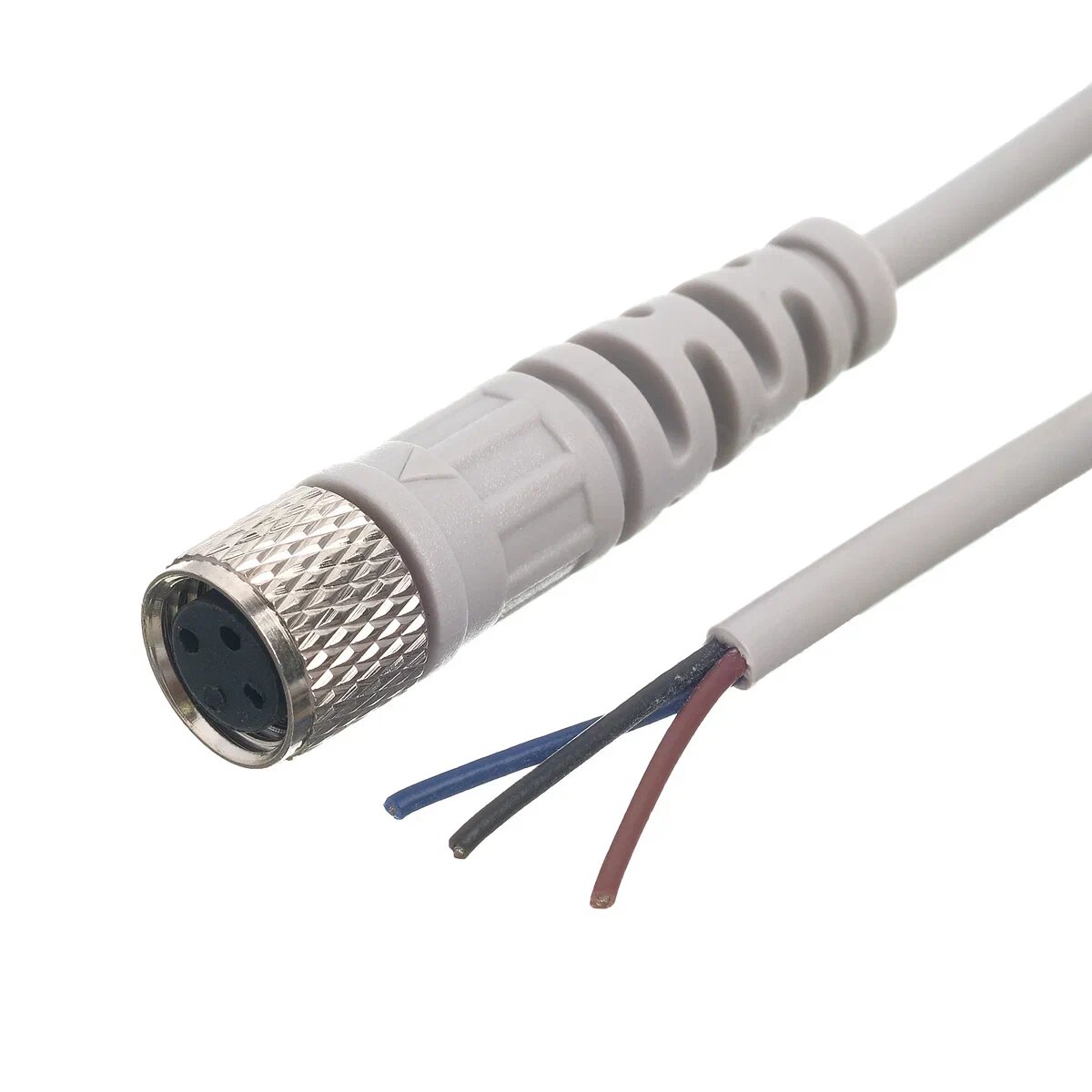 F-ECM08C050 Airtac Кабель с прямым разъемом M8x1тдля подключения датчиков, длина 5 м.