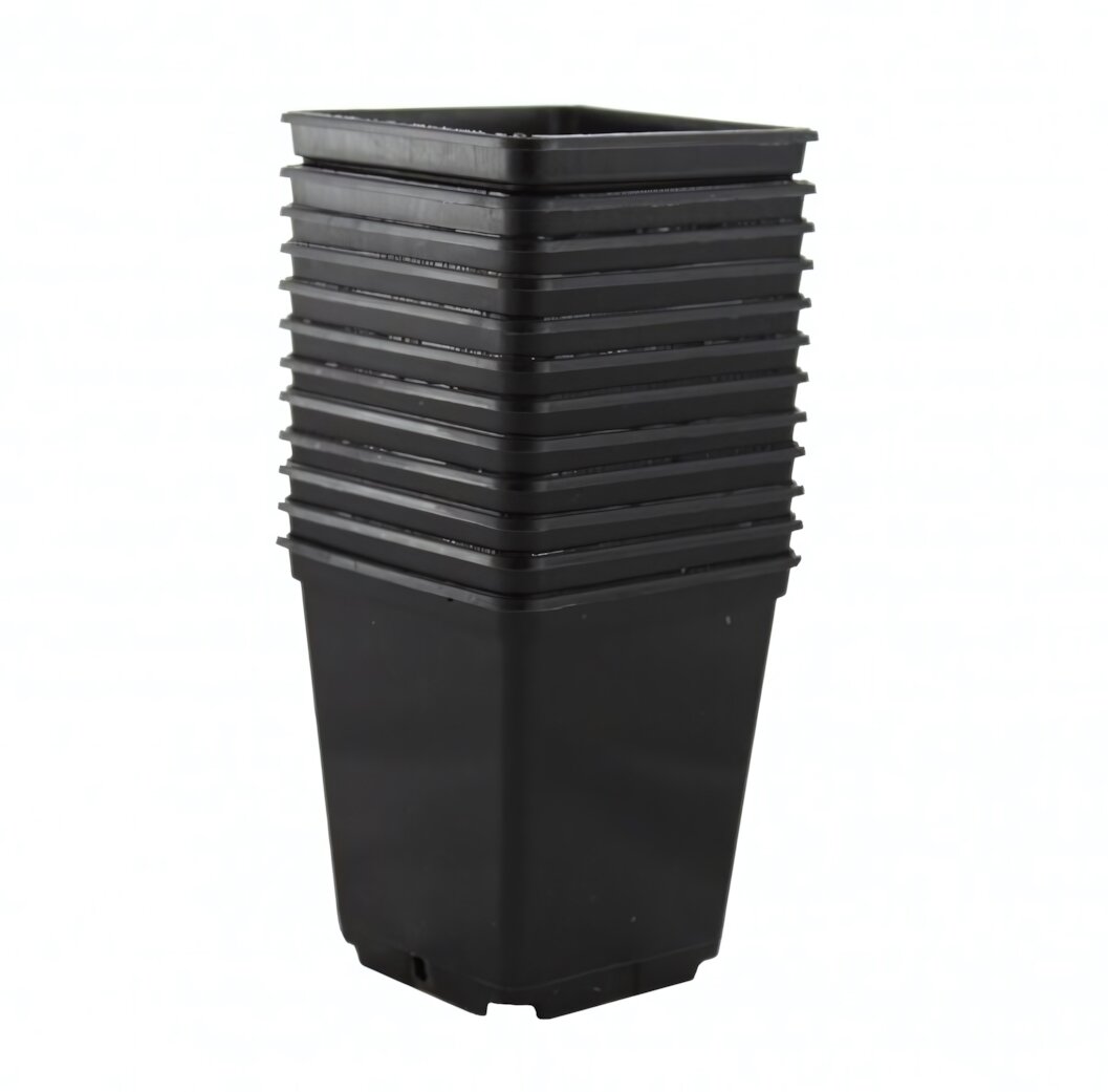 Набор горшков для рассады 12шт, 0,25л, черный, удобство и качество