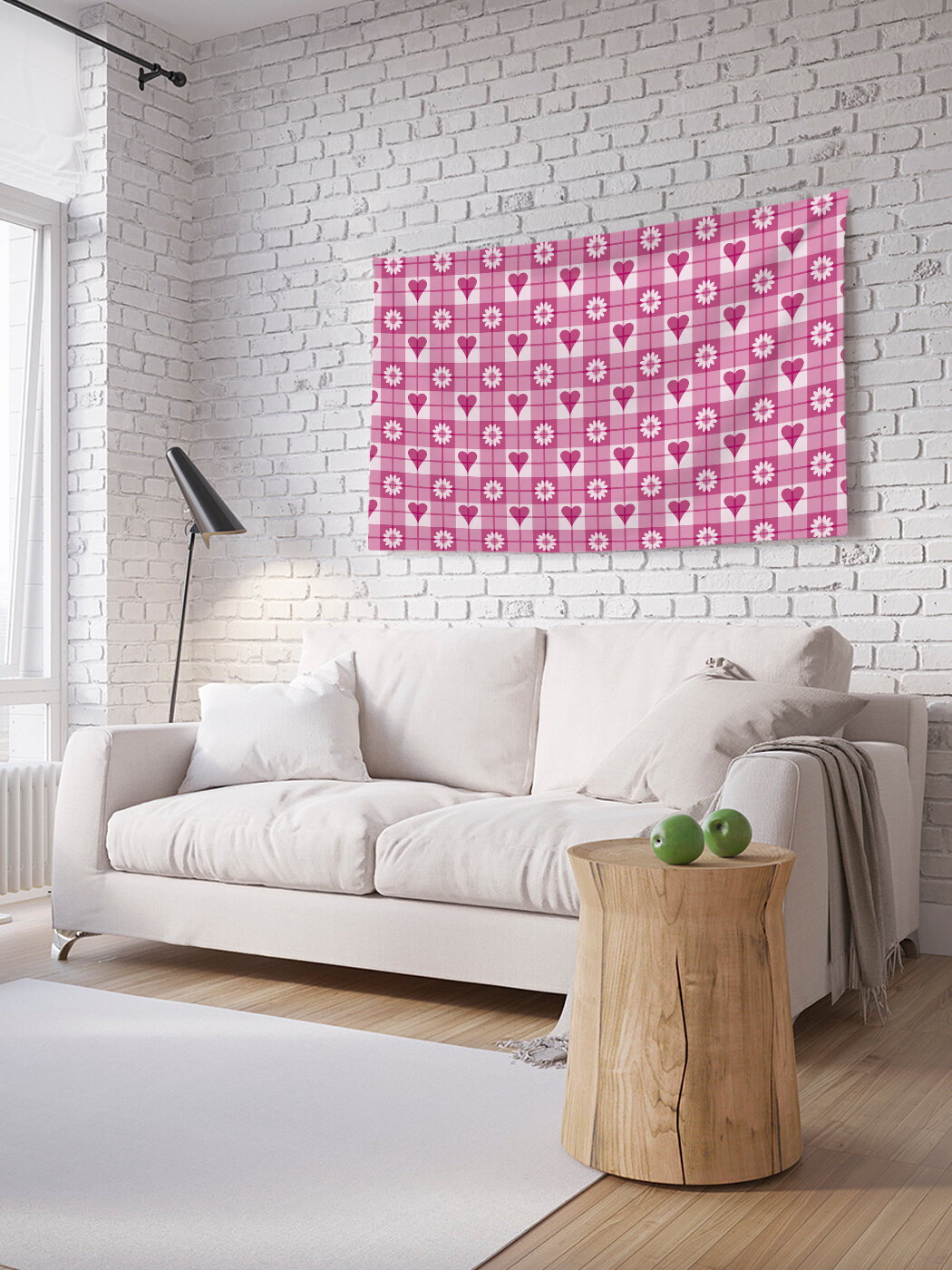 Фотопанно на стену горизонтальный постер 100х150 "Сердечная клетка", JoyArty