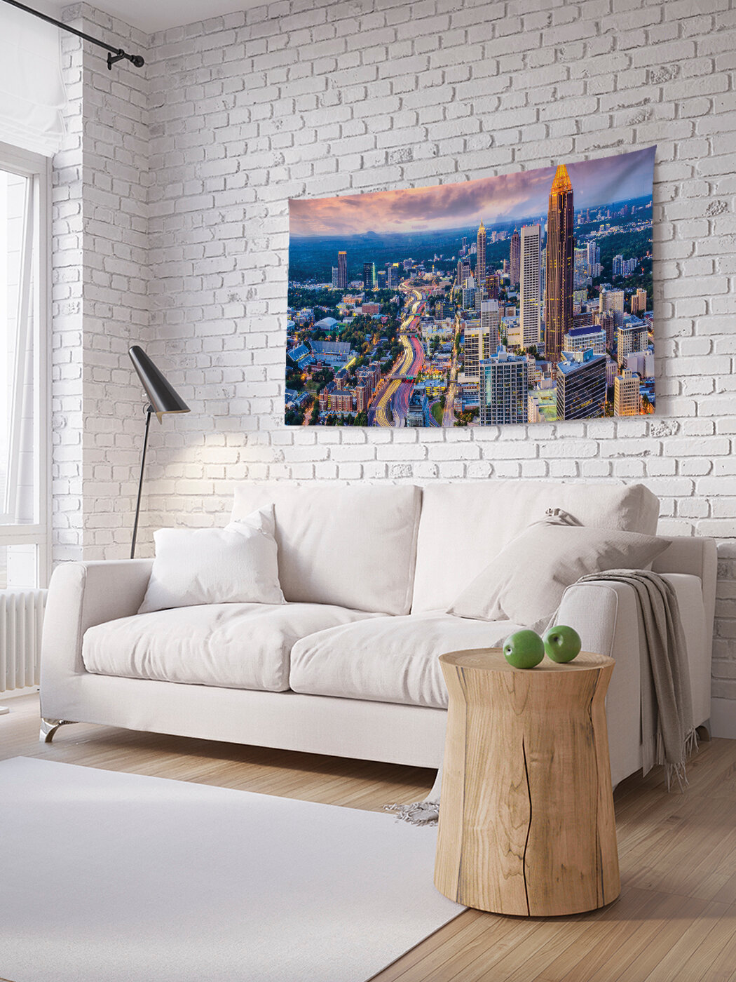 Фотопанно на стену горизонтальный постер 100х150 "Атланта сити", JoyArty