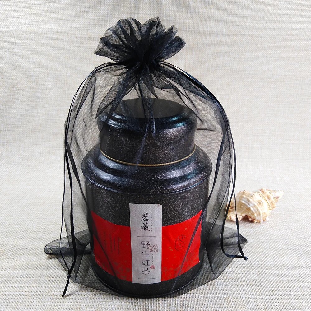 Рuiday мешочки из органзы 100 шт. 15x20cm, black