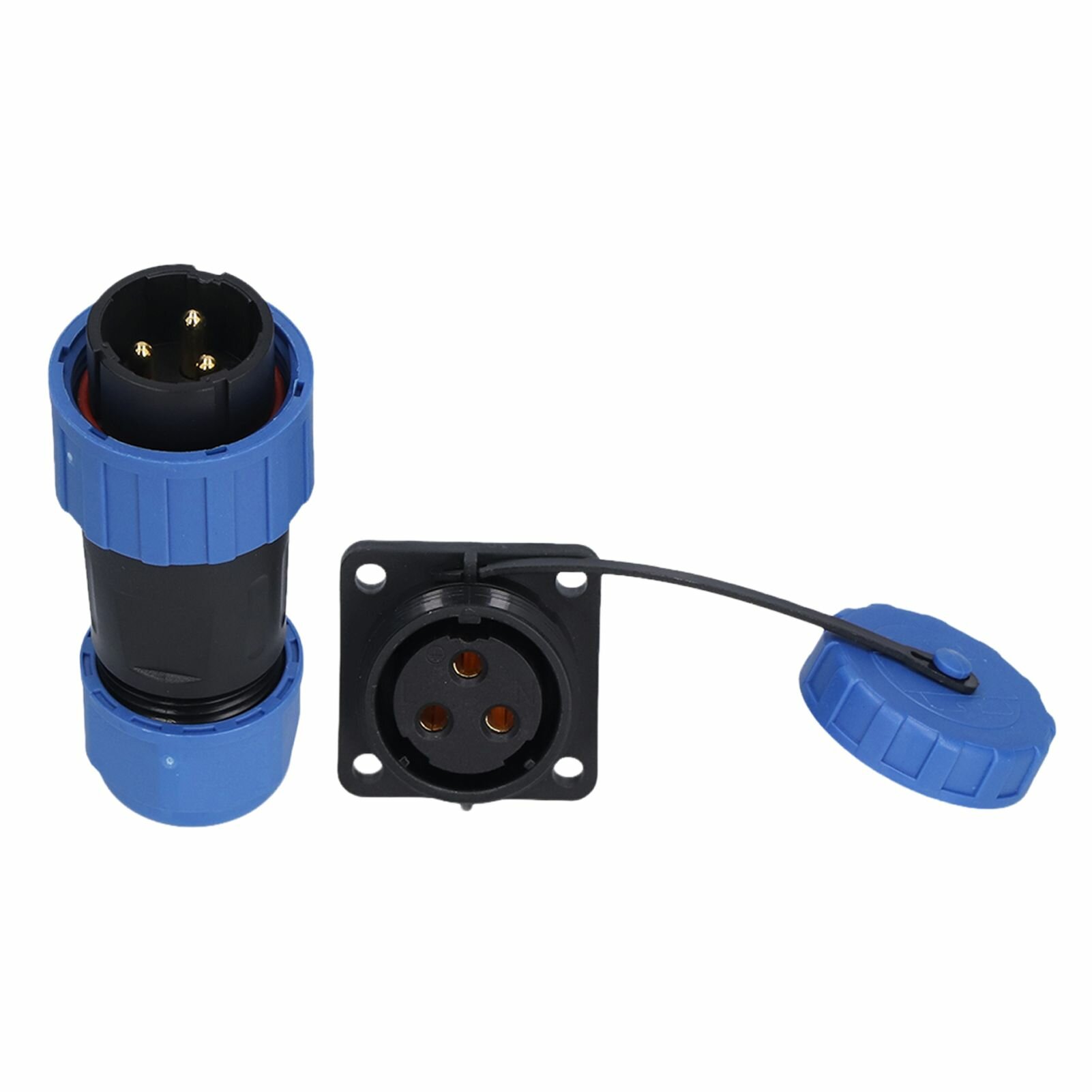 Авиационная розетка IP68, 2-5 контактов, с винтом