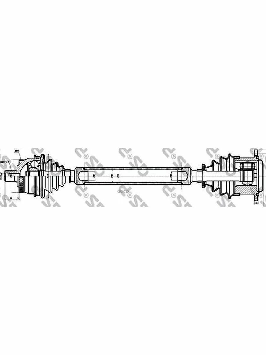 Привод в сборе AUDI A4 I SKODA Volkswagen PASSAT V T-