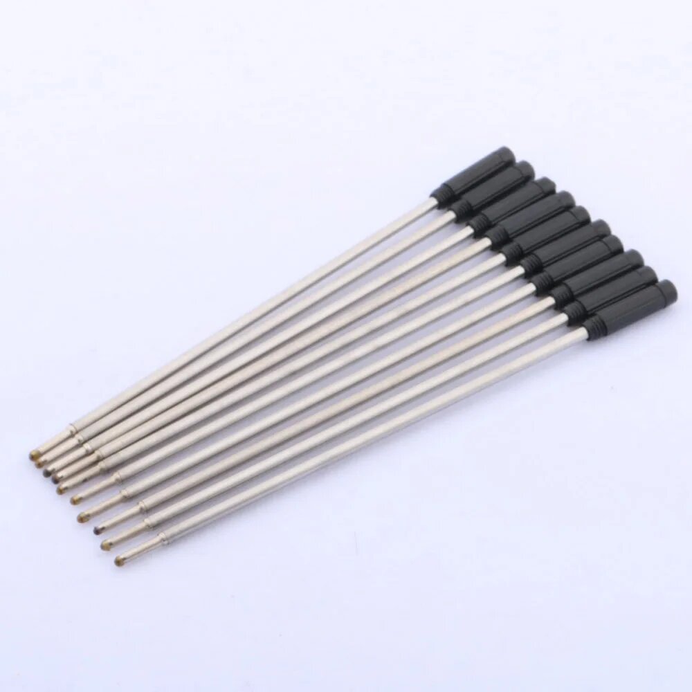 Стержни для шариковых ручек Jinhao ballpoint pen refill 1.0 мм, 10 шт, черные, красные, синие черный