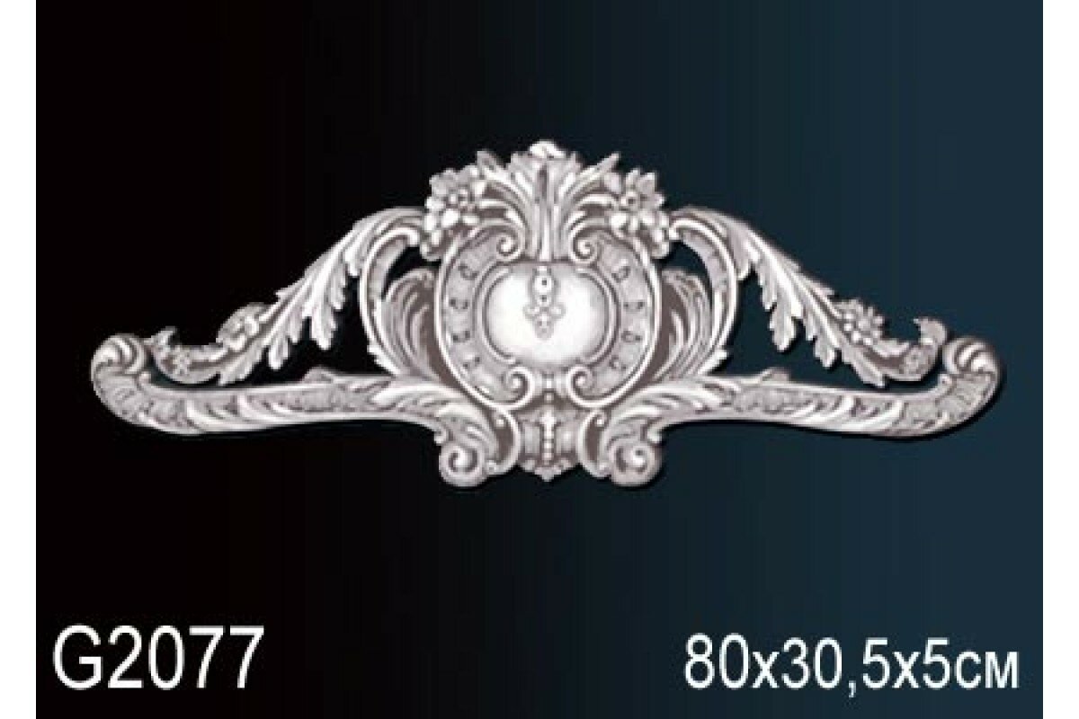 Орнамент Perfect G2077, полиуретан, 80х30,5х5 см, белый 1штука