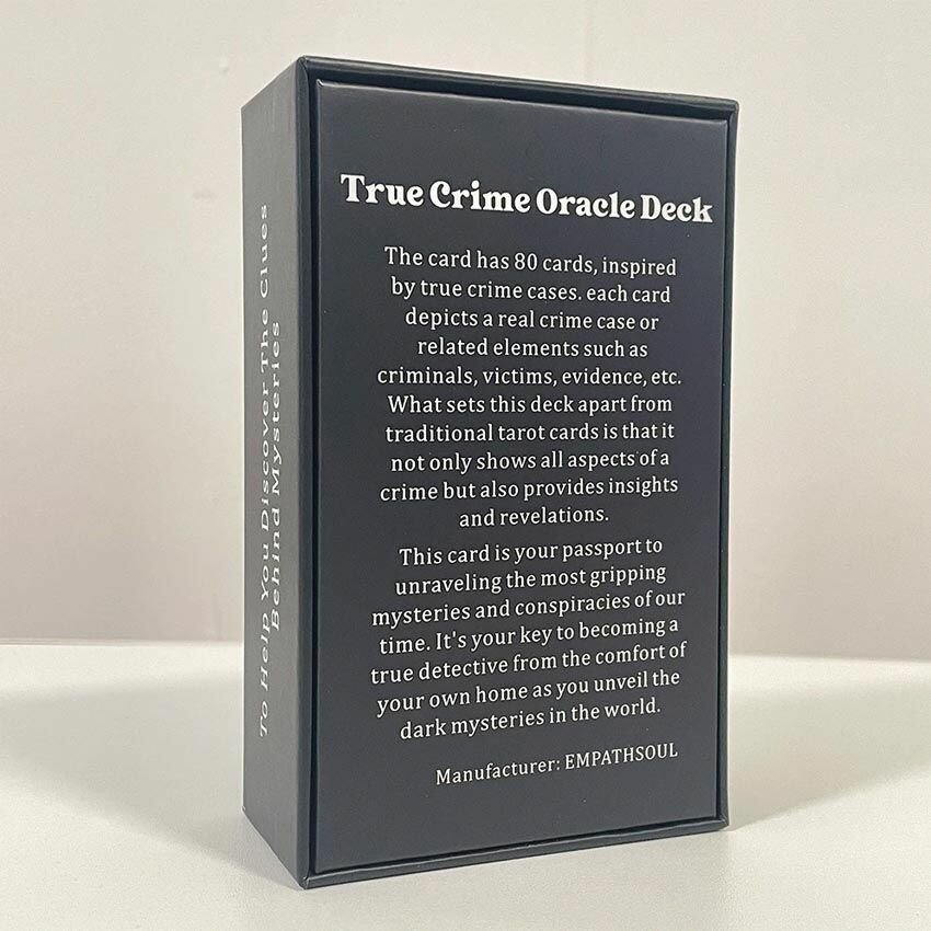 Карты таро"True Crime"Oracle,12X7CM — фото 1